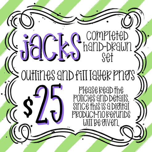 JACKS ALPHA SET OUTLINE AND FILL LAYERS – threegentsandameme