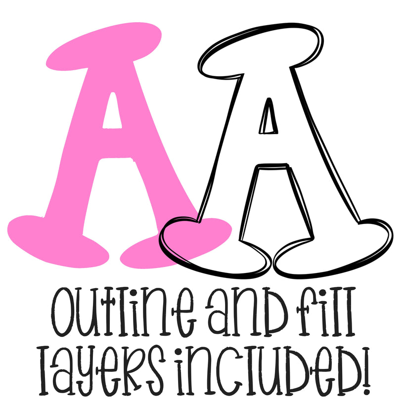 JACKS ALPHA SET OUTLINE AND FILL LAYERS – threegentsandameme