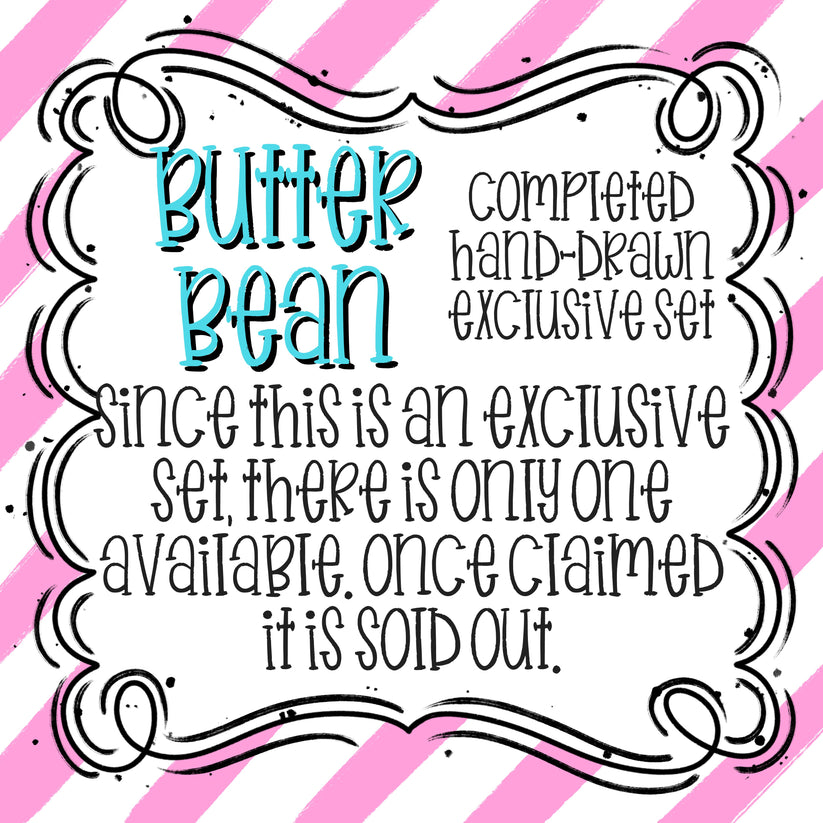 BUTTERBEAN EXCLUSIVE (OUTLINE AND FILL SET) – threegentsandameme