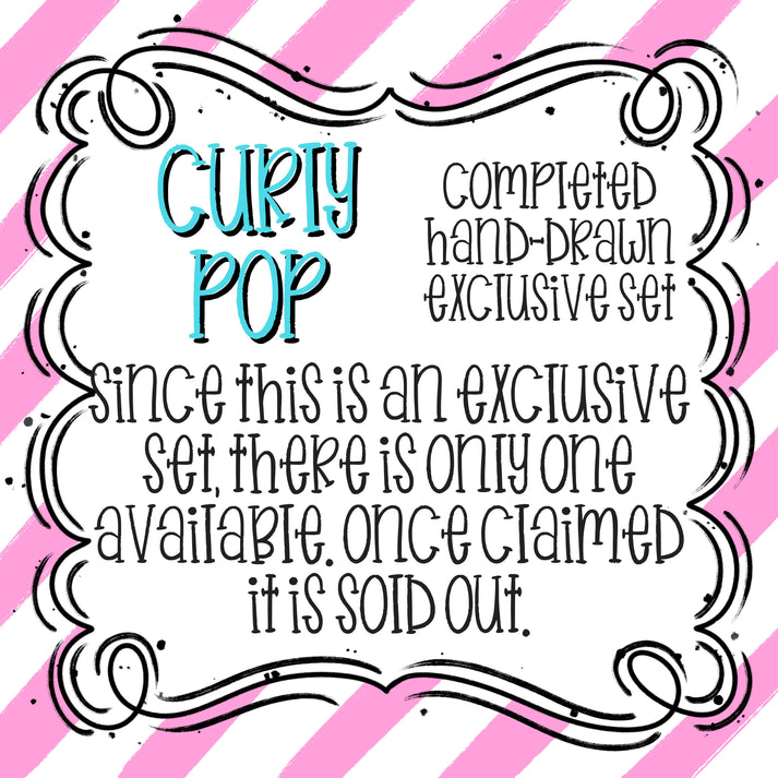CURLY POP EXCLUSIVE ALPHA SET – threegentsandameme