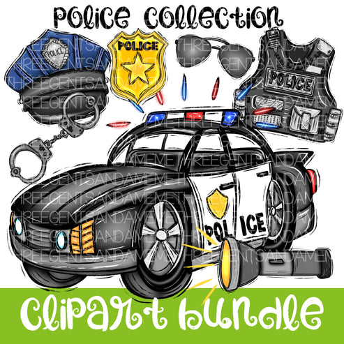 POLICE CLIPART COLLECTION – threegentsandameme