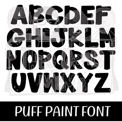 PUFF PAINT FONT – threegentsandameme