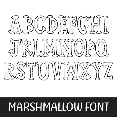 MARSHMALLOW FONT – threegentsandameme
